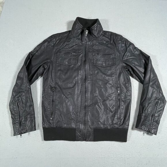 Black Rivet | Jackets & Coats | Black Rivet Jacket Mens Small Vegan ...